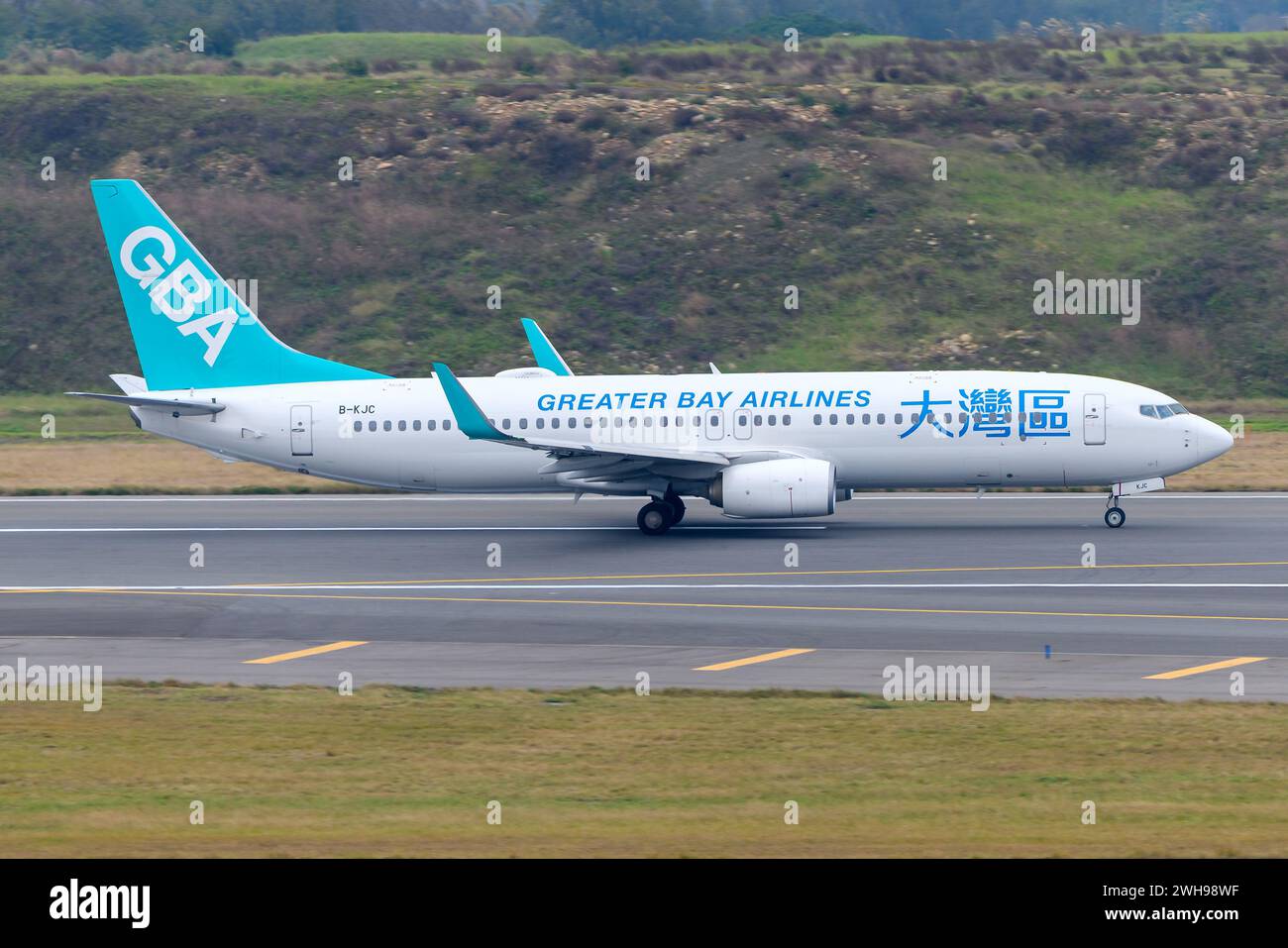 Greater Bay Airlines Boeing 737-800 aircraft. Airplane Boeing 737 of ...