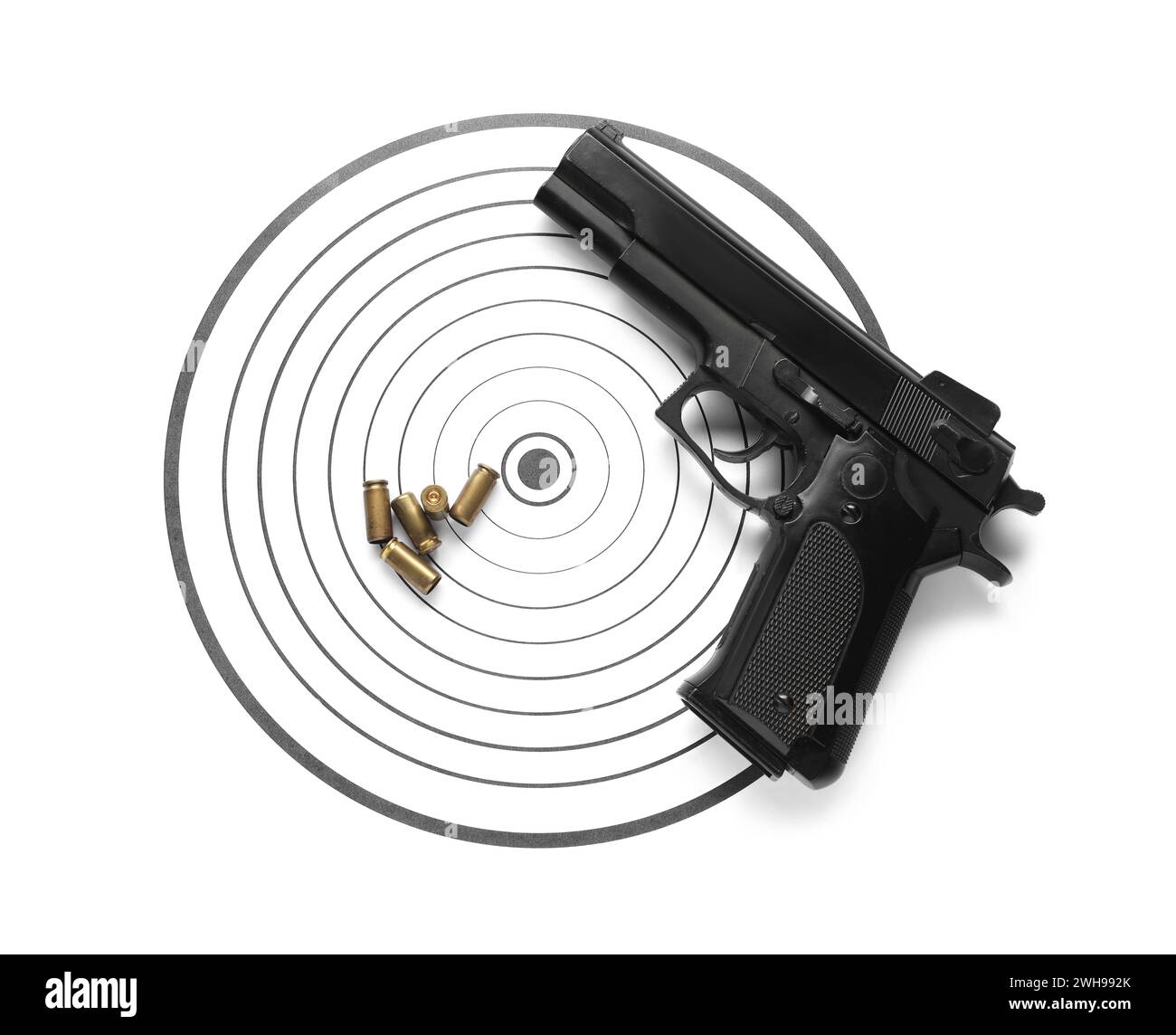 Target pistol for target practice Cut Out Stock Images & Pictures - Alamy