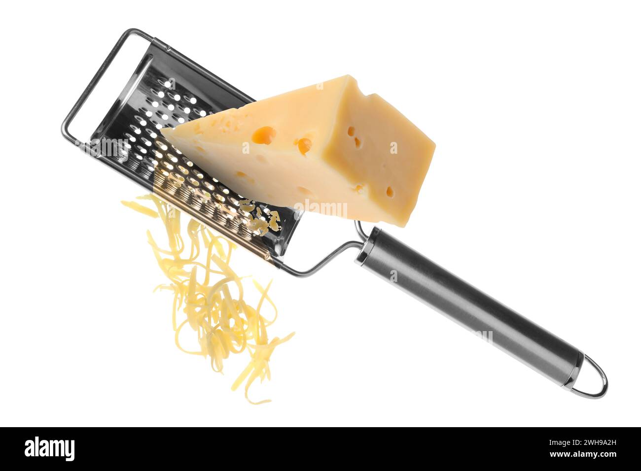Grated cheese falling isolated hi-res stock photography and images - Alamy