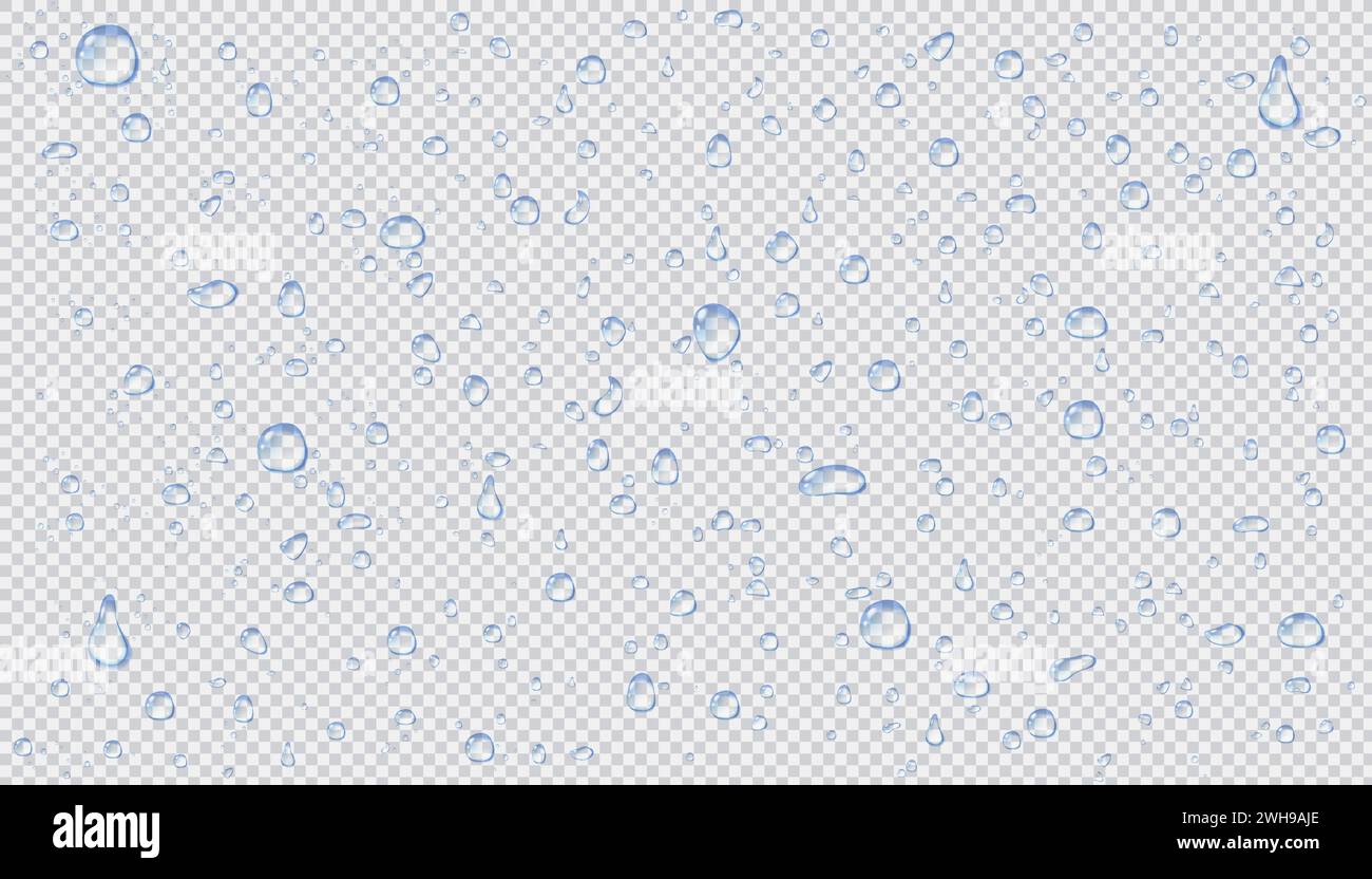 Transparent drops background. Condensate glass in macro texture Stock ...