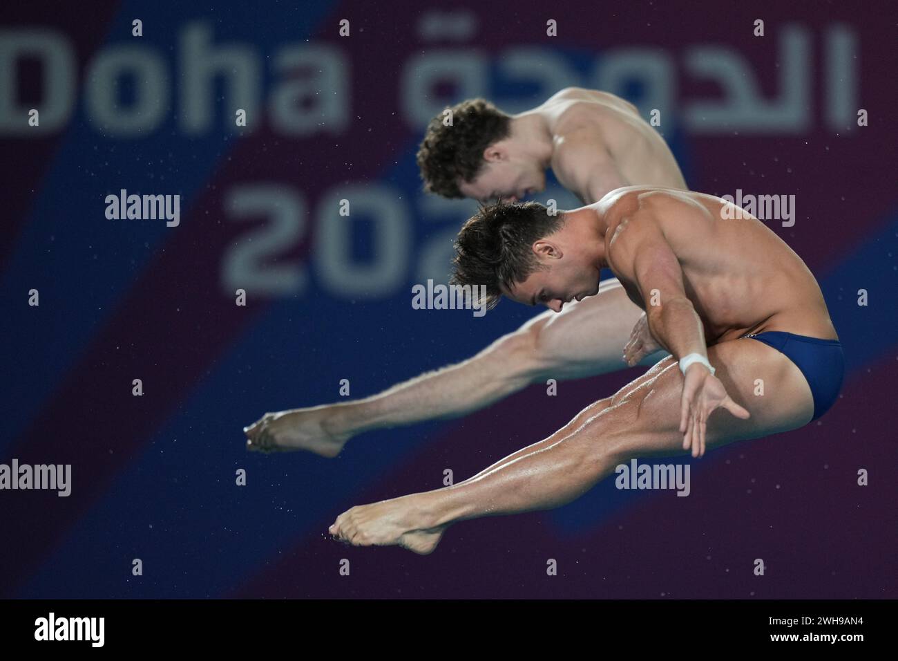 Doha, Qatar. 8th Feb, 2024. Thomas Daley (front)/Noah Williams of ...