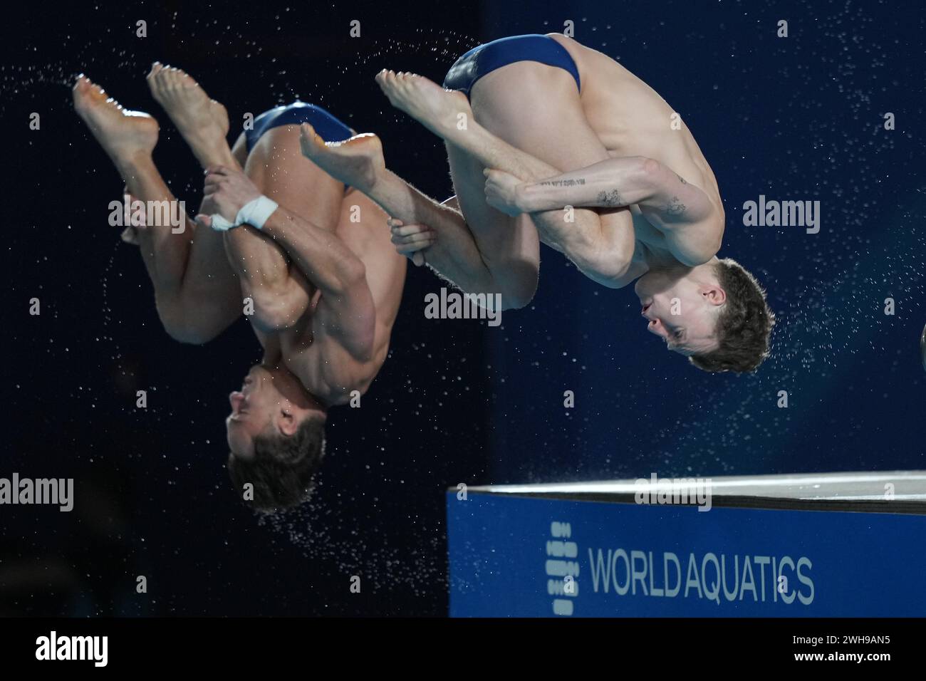 Doha, Qatar. 8th Feb, 2024. Thomas Daley (L)/Noah Williams of Britain ...