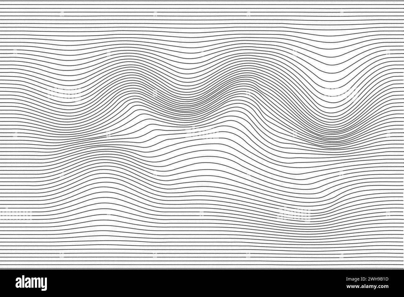 Thin Wavy Lines Seamless Pattern Repeatable Wavy Zigzag Lines Vector Pattern Stock Vector Image