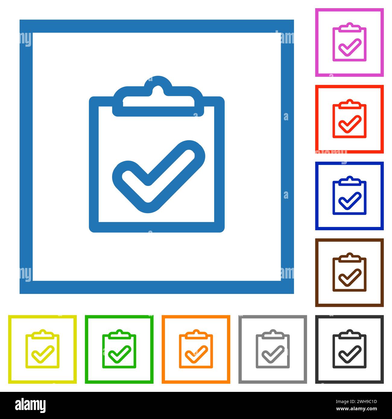 Task completion icons hi-res stock photography and images - Alamy