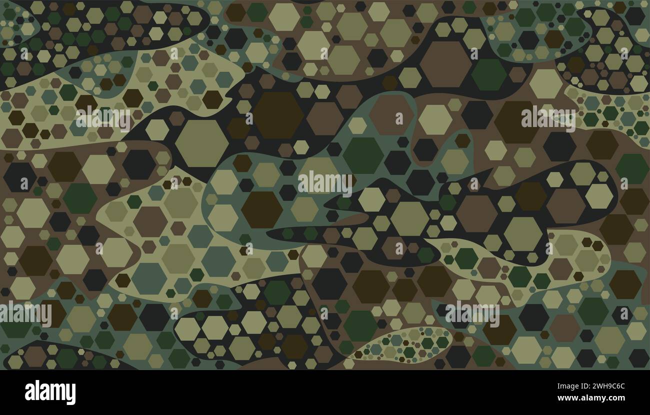 seamless camouflage pattern for army uniform Stock Vector Image & Art ...