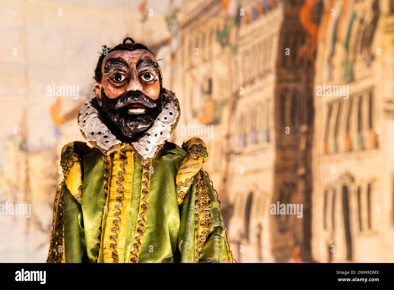 Old puppets theater. Vintage figure, traditional marionette, retro show ...