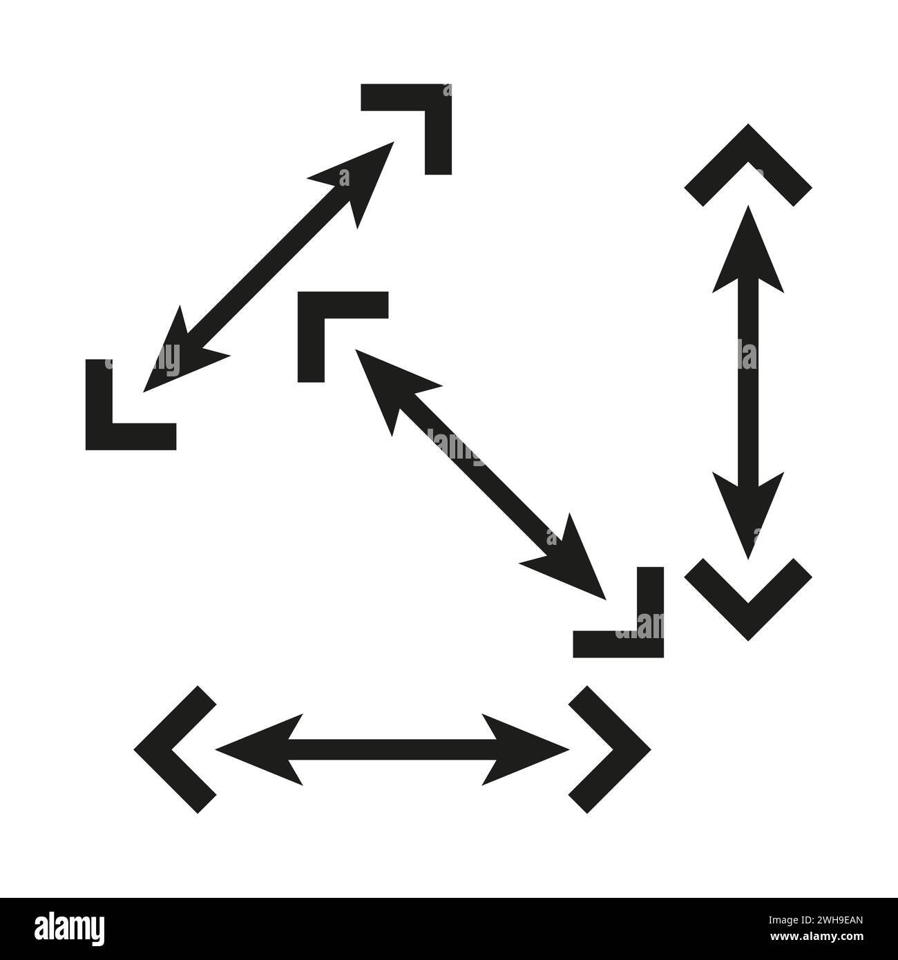 Scalable icon. Scalability line symbol. Vector illustration. EPS 10 Stock Vector Image & Art - Alamy