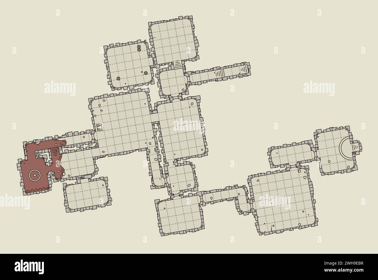 Dungeon map hi-res stock photography and images - Alamy