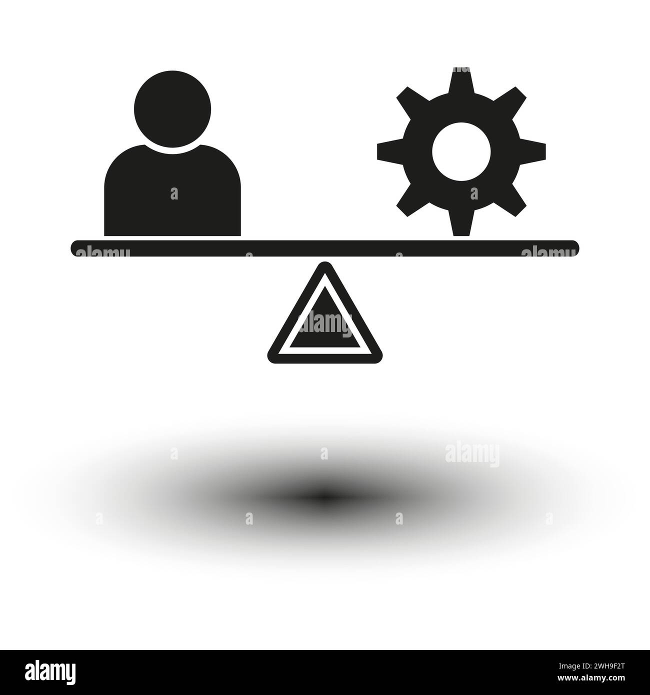 Employee Performance Appraisal Icon Vector Illustration Eps 10 Stock