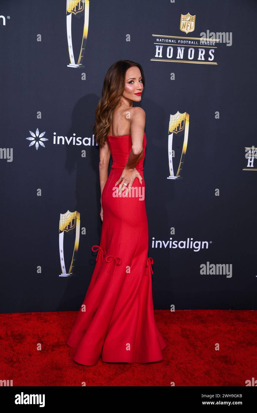Las Vegas, USA. 08th Feb, 2024. Kay Adams walking on the red carpet at ...