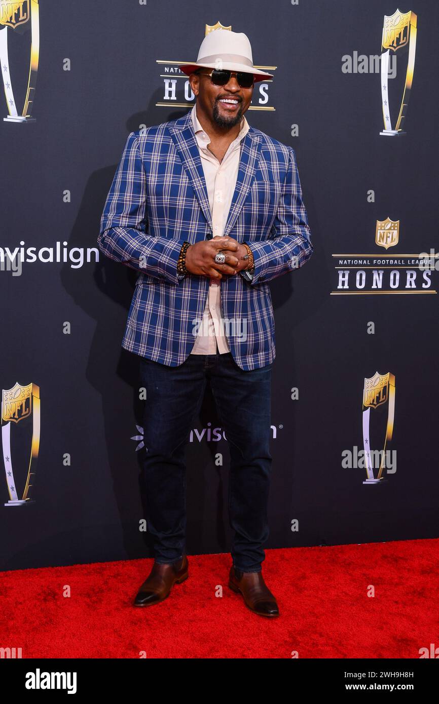 Las Vegas, USA. 08th Feb, 2024. Ray Lewis walking on the red carpet at ...