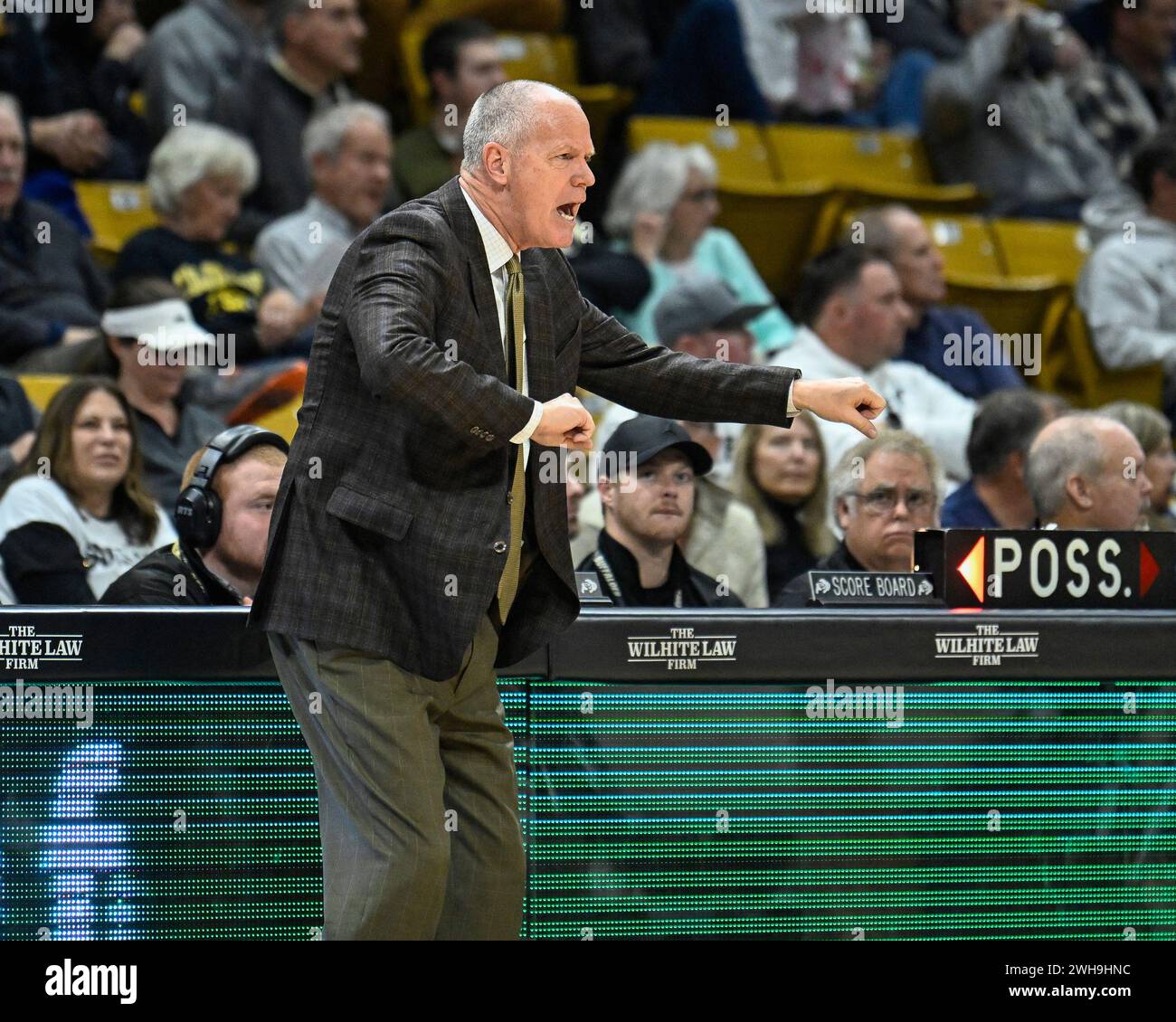 Boulder, CO, USA. 8th Feb, 2024. Colorado Buffaloes head coach Tad ...