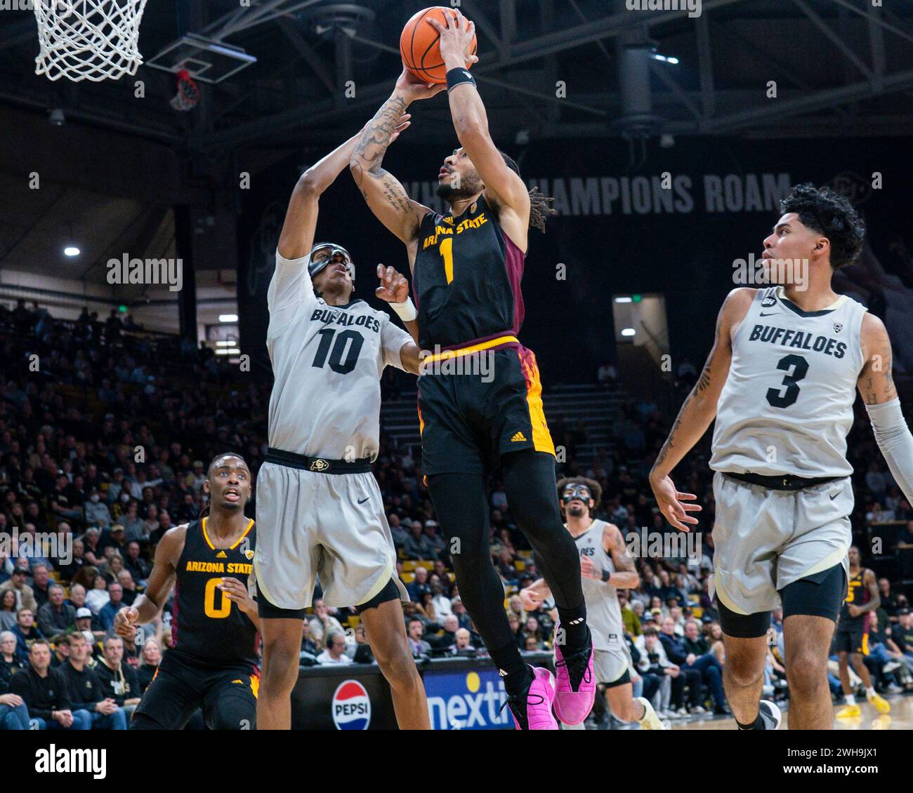 February 8, 2024: in the menâ€™s basketball game between Colorado and ...