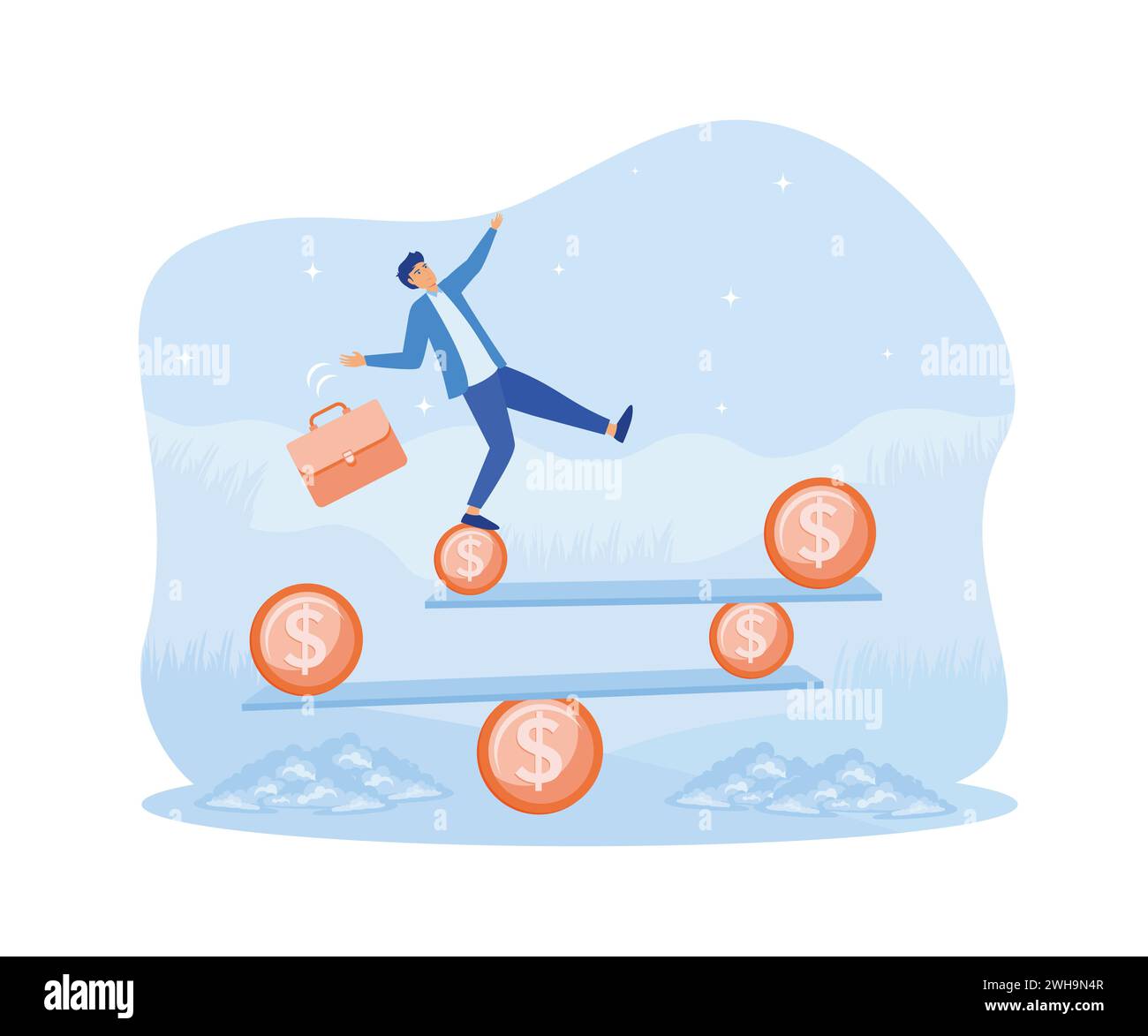 Market uncertainty Stock Vector Images - Alamy