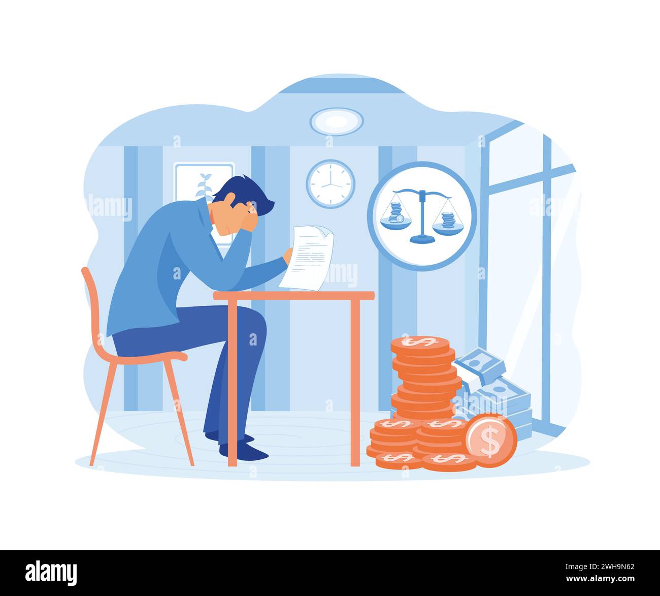 Economy concept reading Stock Vector Images - Alamy