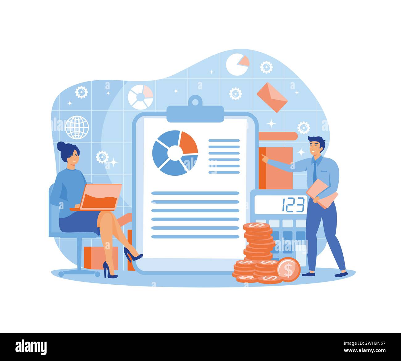 Audit process Stock Vector Images - Alamy