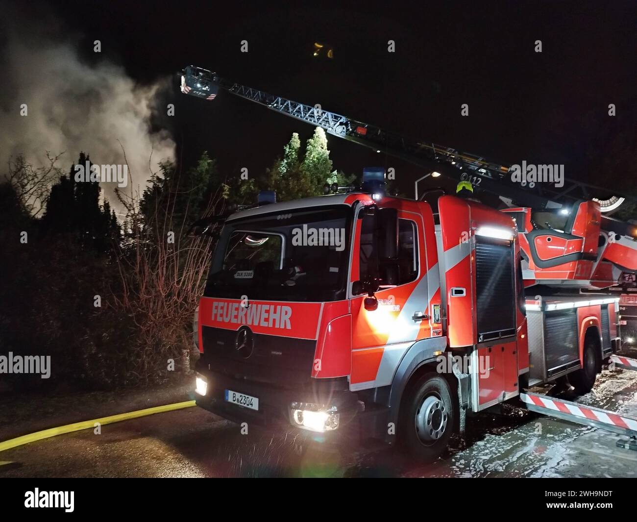 RECORD DATE NOT STATED 09.02.2024, Berlin, Spandau Hausbrand in Staaken ...