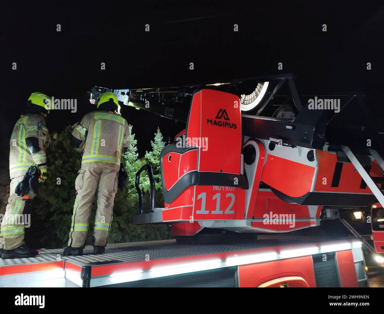 RECORD DATE NOT STATED 09.02.2024, Berlin, Spandau Hausbrand in Staaken ...