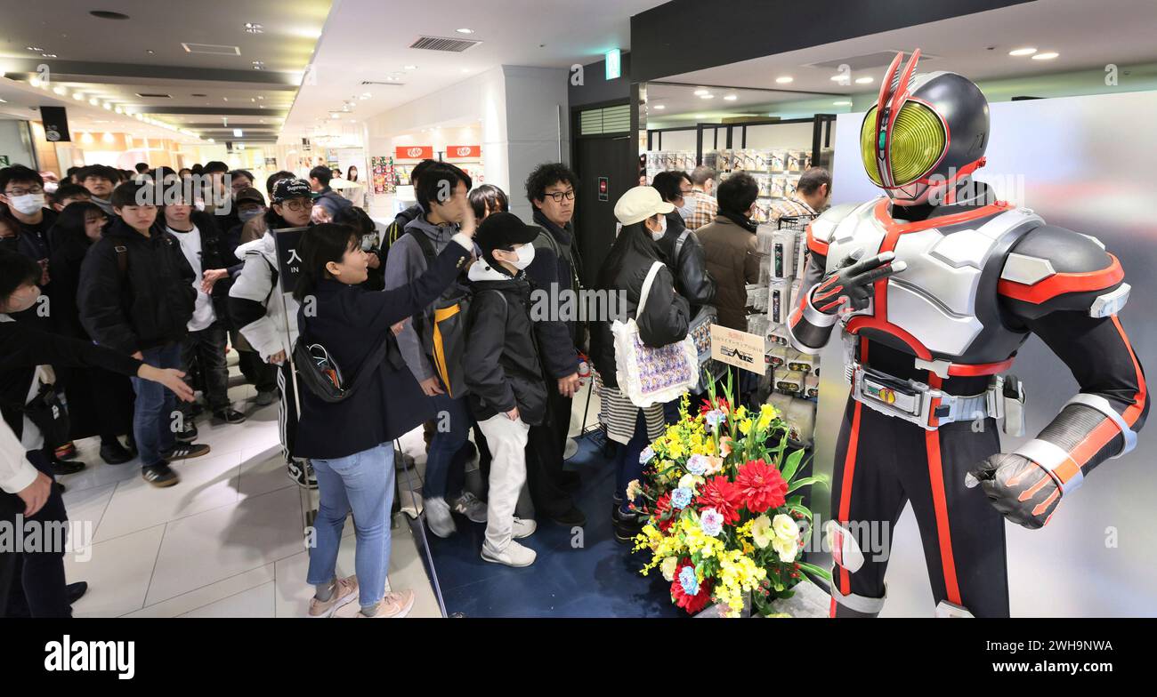 Kamen Rider Store that sells items of Kamen Rider, a Japanese superhero ...