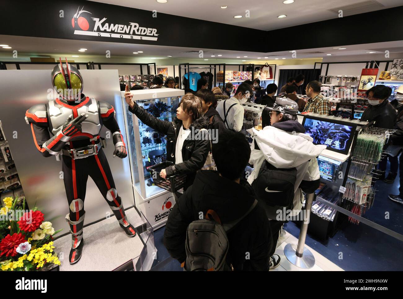 Kamen Rider Store that sells items of Kamen Rider, a Japanese superhero ...