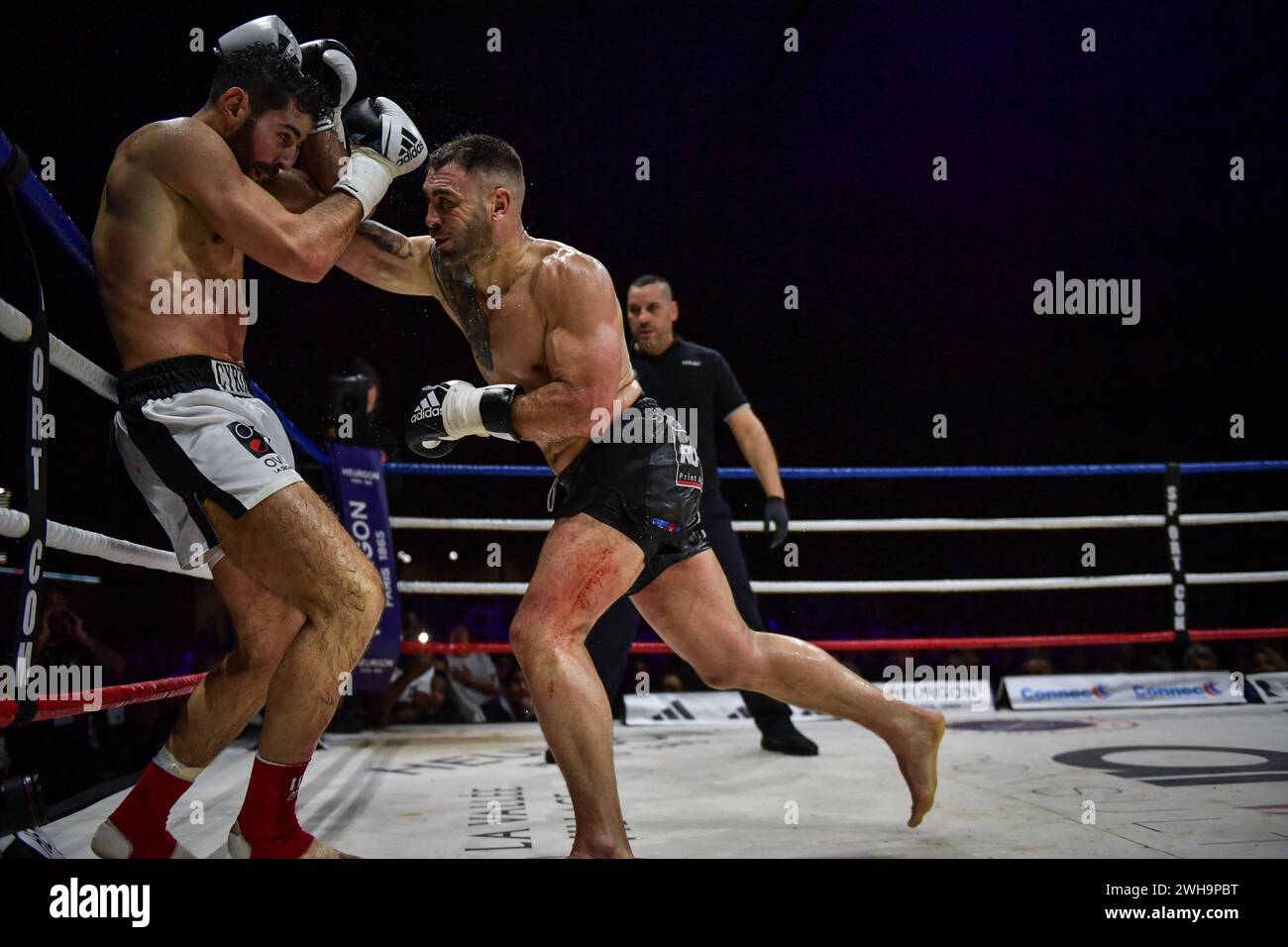Paris, France. 08th Feb, 2024. Yohan Lidon competes against Cyril ...