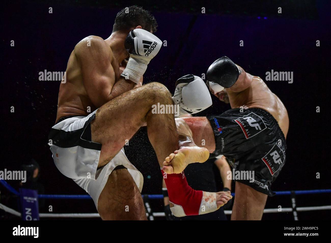 Paris, France. 08th Feb, 2024. Yohan Lidon competes against Cyril ...