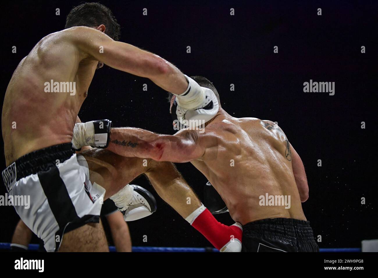 Paris, France. 08th Feb, 2024. Yohan Lidon competes against Cyril ...