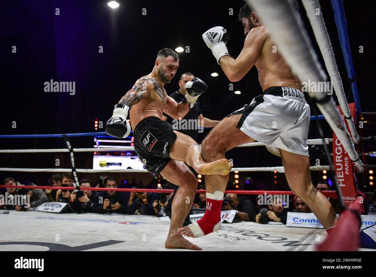 Paris, France. 08th Feb, 2024. Yohan Lidon competes against Cyril ...