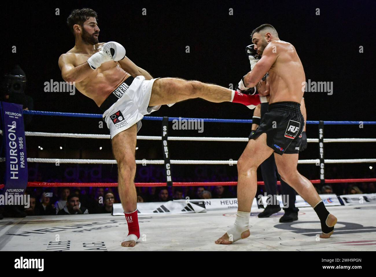 Paris, France. 08th Feb, 2024. Yohan Lidon competes against Cyril ...