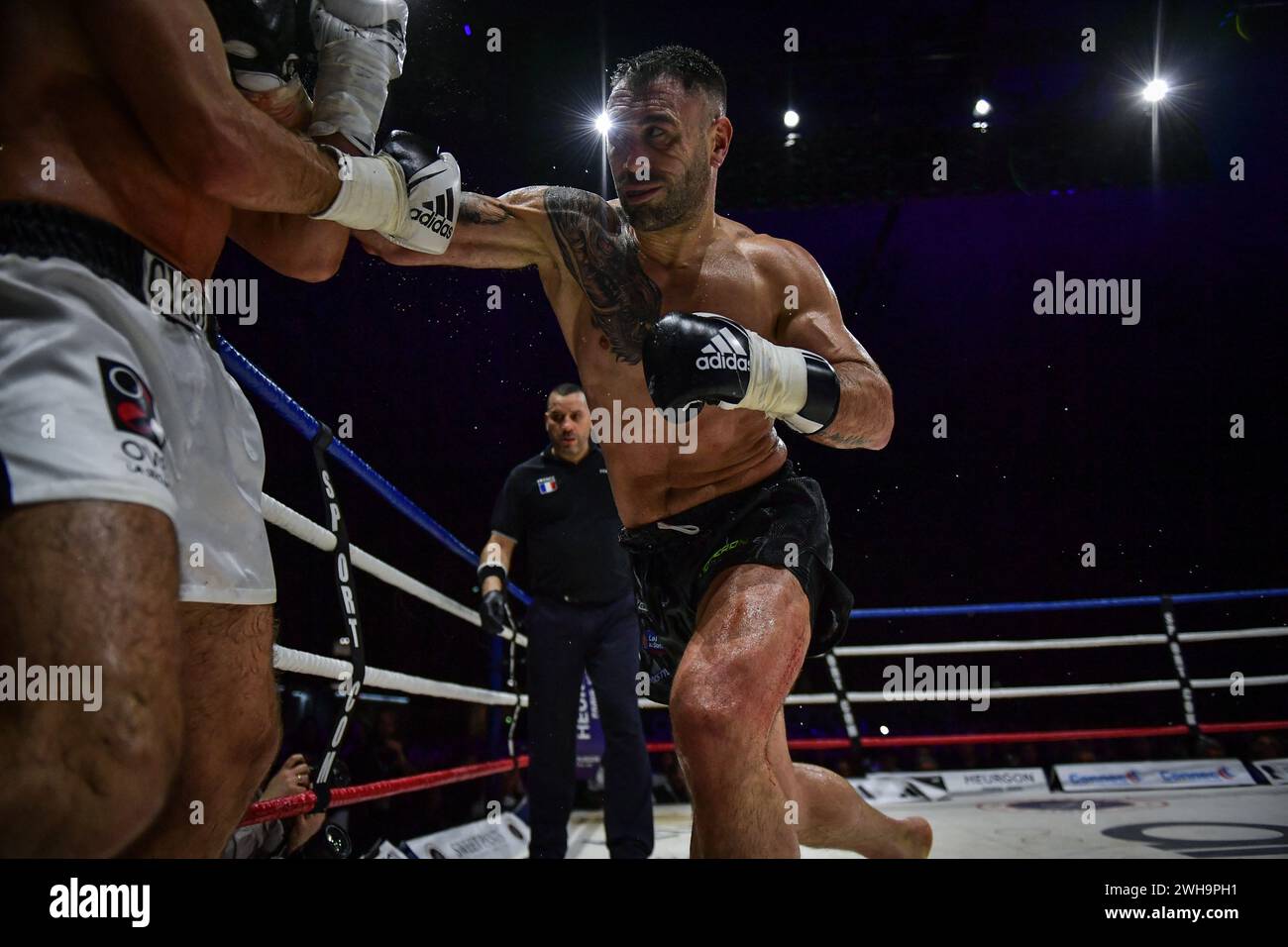 Paris, France. 08th Feb, 2024. Yohan Lidon competes against Cyril ...