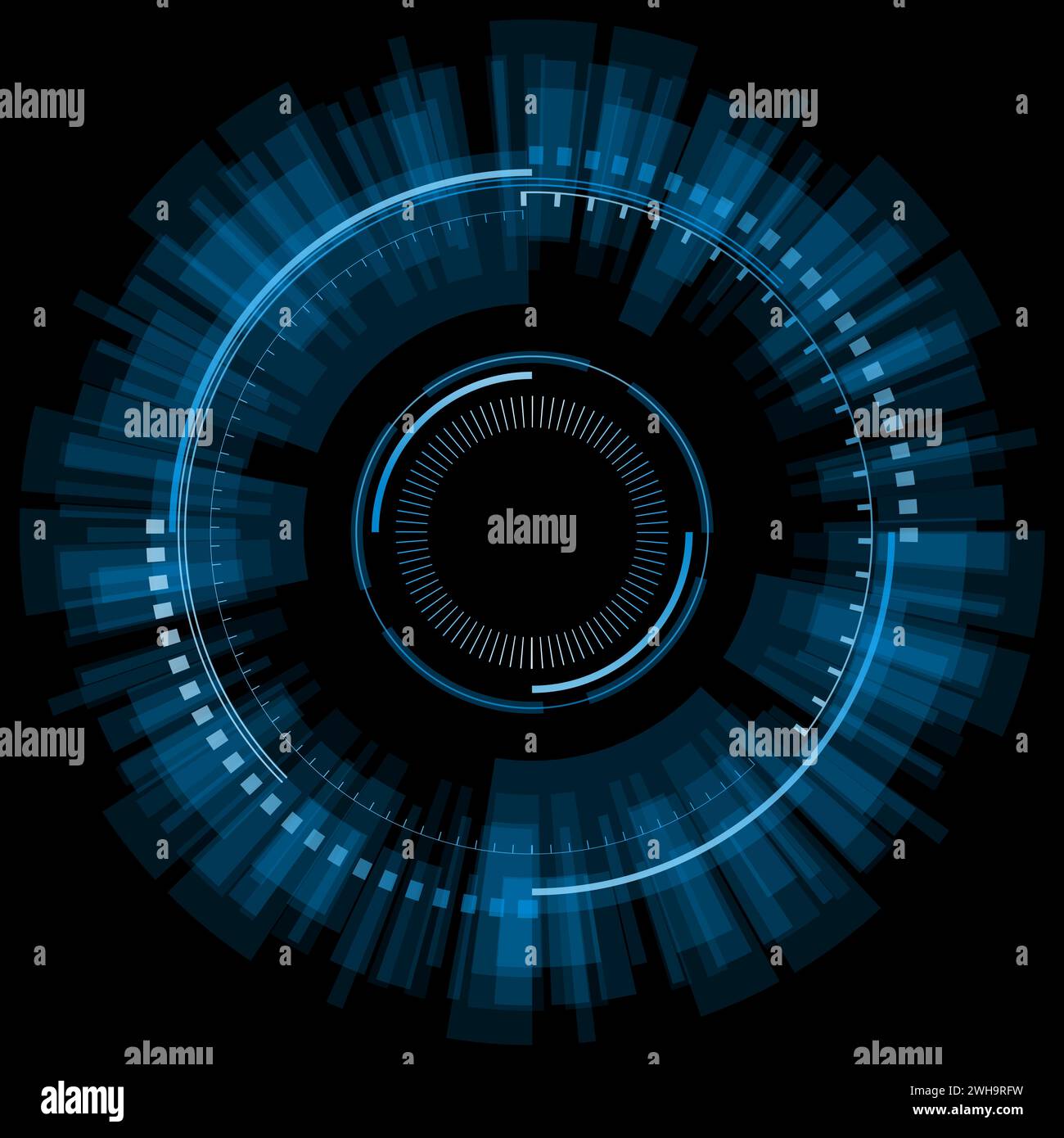 Blue technology interface glow hi-res stock photography and images - Alamy