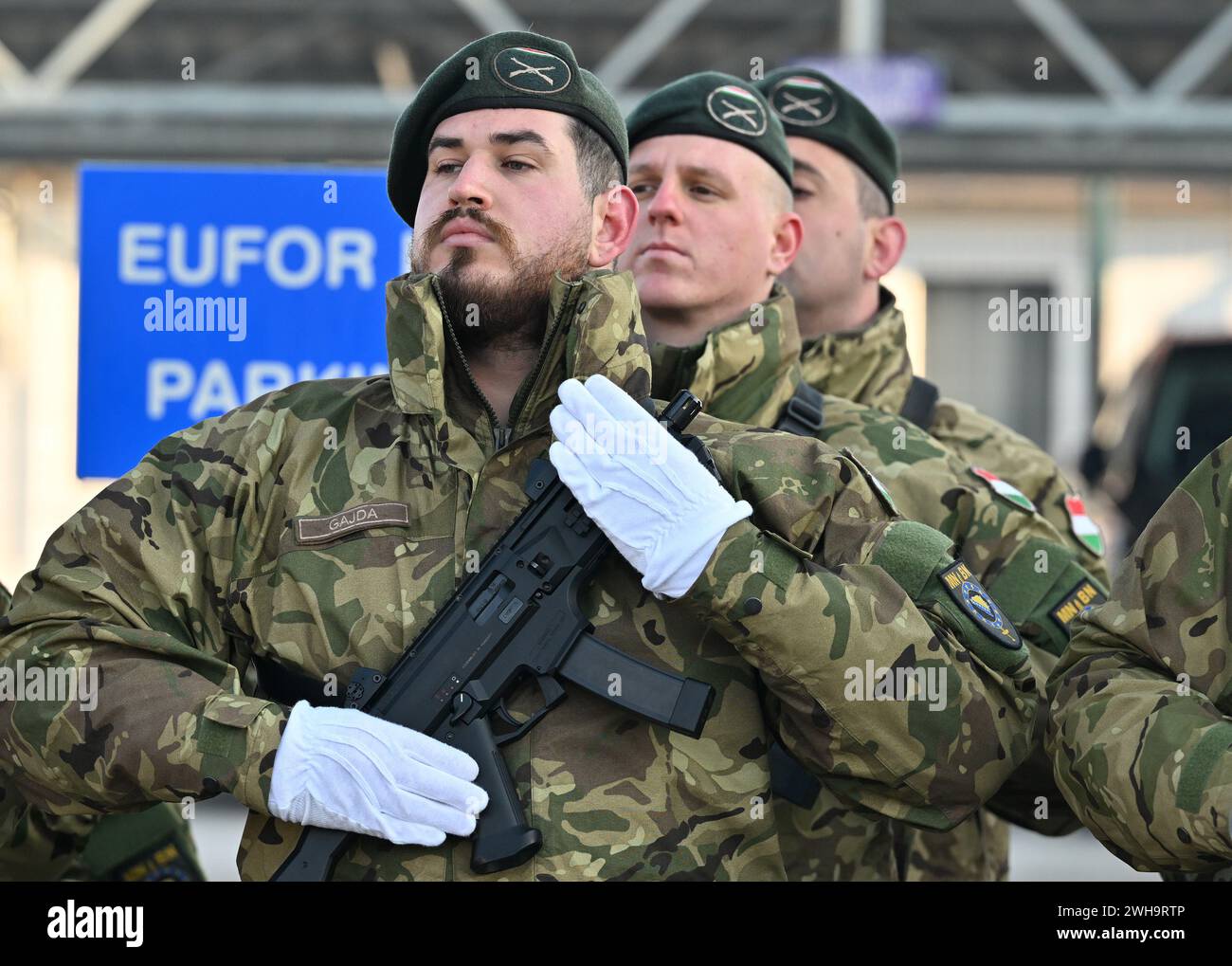Sarajevo, Bosnia Herzegovina. 07th Feb, 2024. Hungarian soldiers of ...