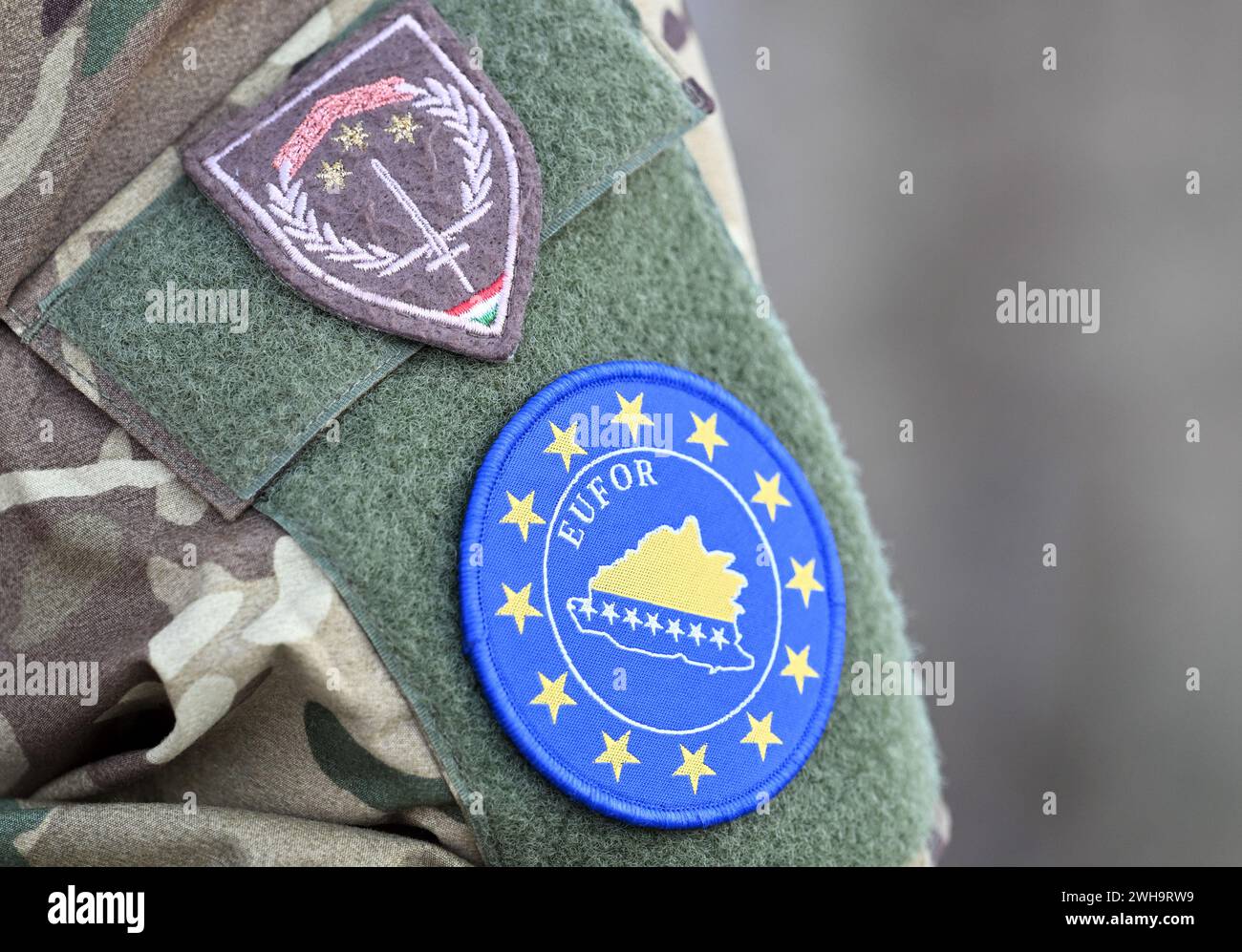 Sarajevo, Bosnia Herzegovina. 07th Feb, 2024. Hungarian soldiers of ...