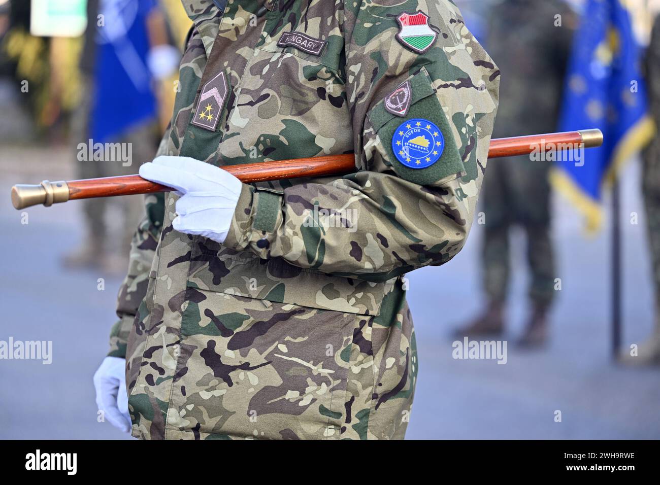 Sarajevo, Bosnia Herzegovina. 07th Feb, 2024. Hungarian soldiers of ...