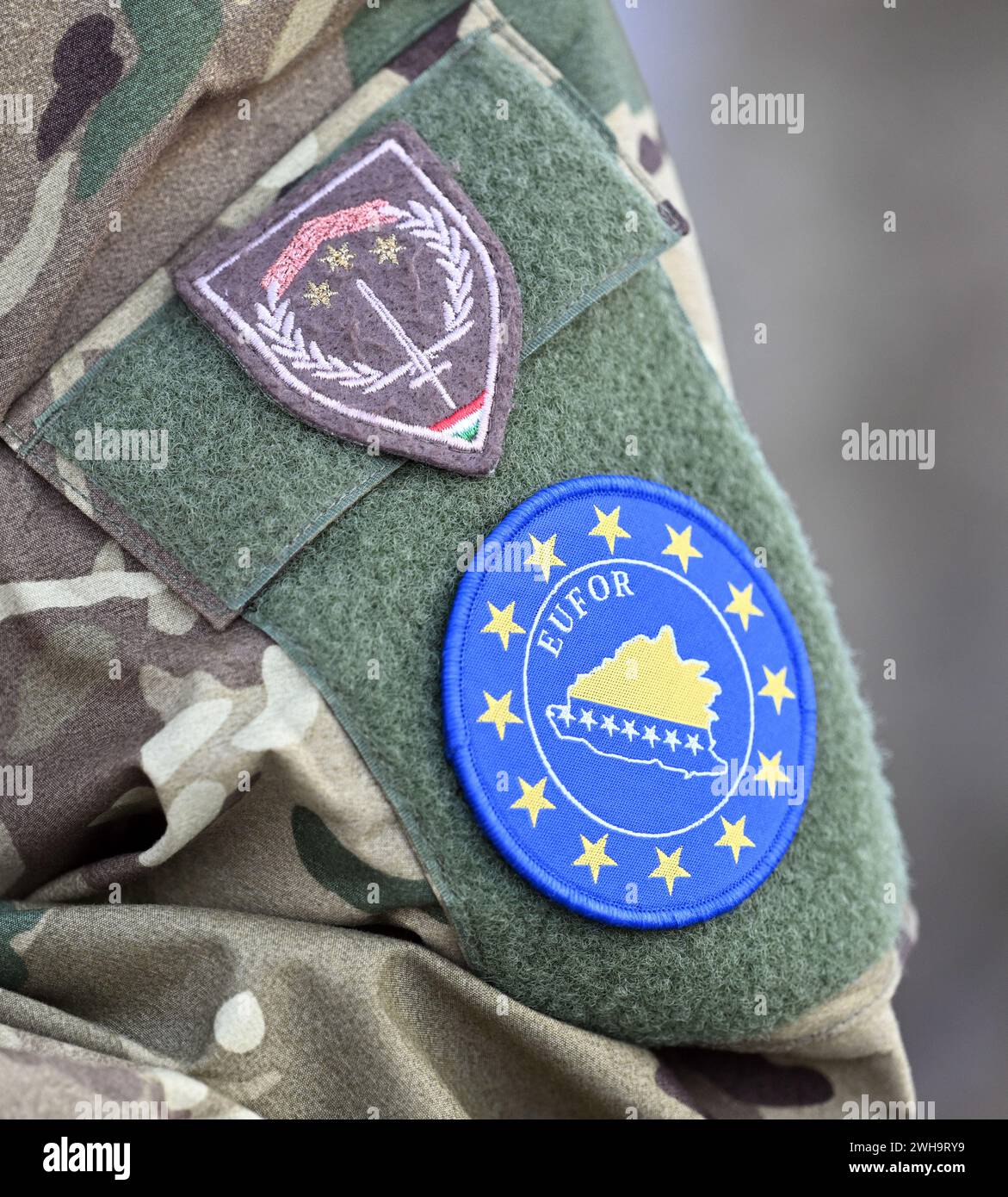 Sarajevo, Bosnia Herzegovina. 07th Feb, 2024. Hungarian soldiers of ...
