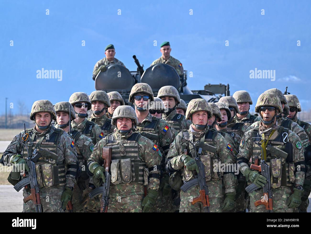 Sarajevo, Bosnia Herzegovina. 07th Feb, 2024. Soldiers from Romania ...