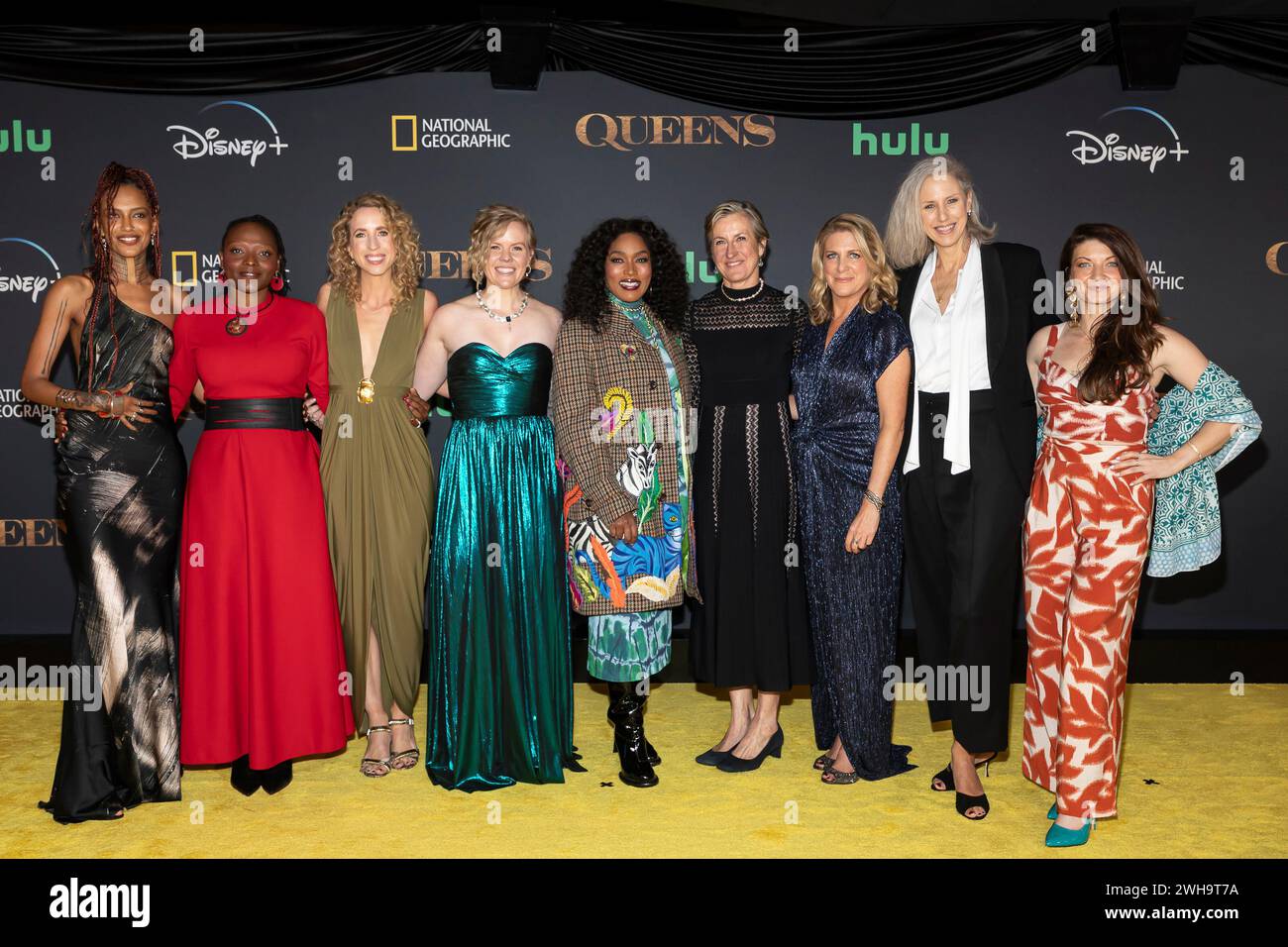 Los Angeles, USA. 08th Feb, 2024. Alewya, Faith Musembi, Chloe Sarosh ...