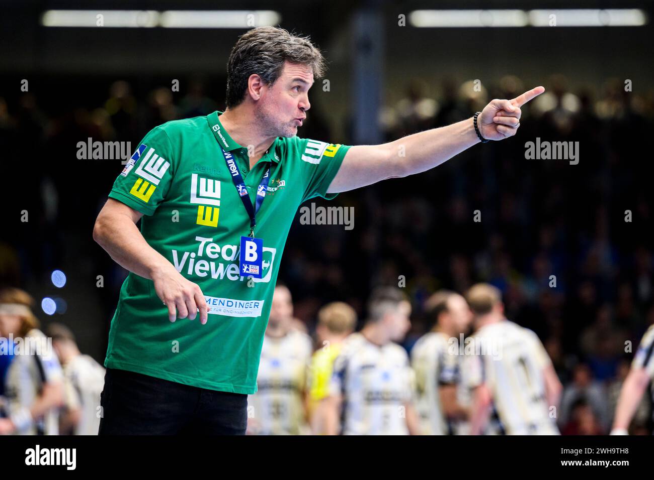 07 February 2024, Baden-Württemberg, Göppingen: Handball: 1st ...