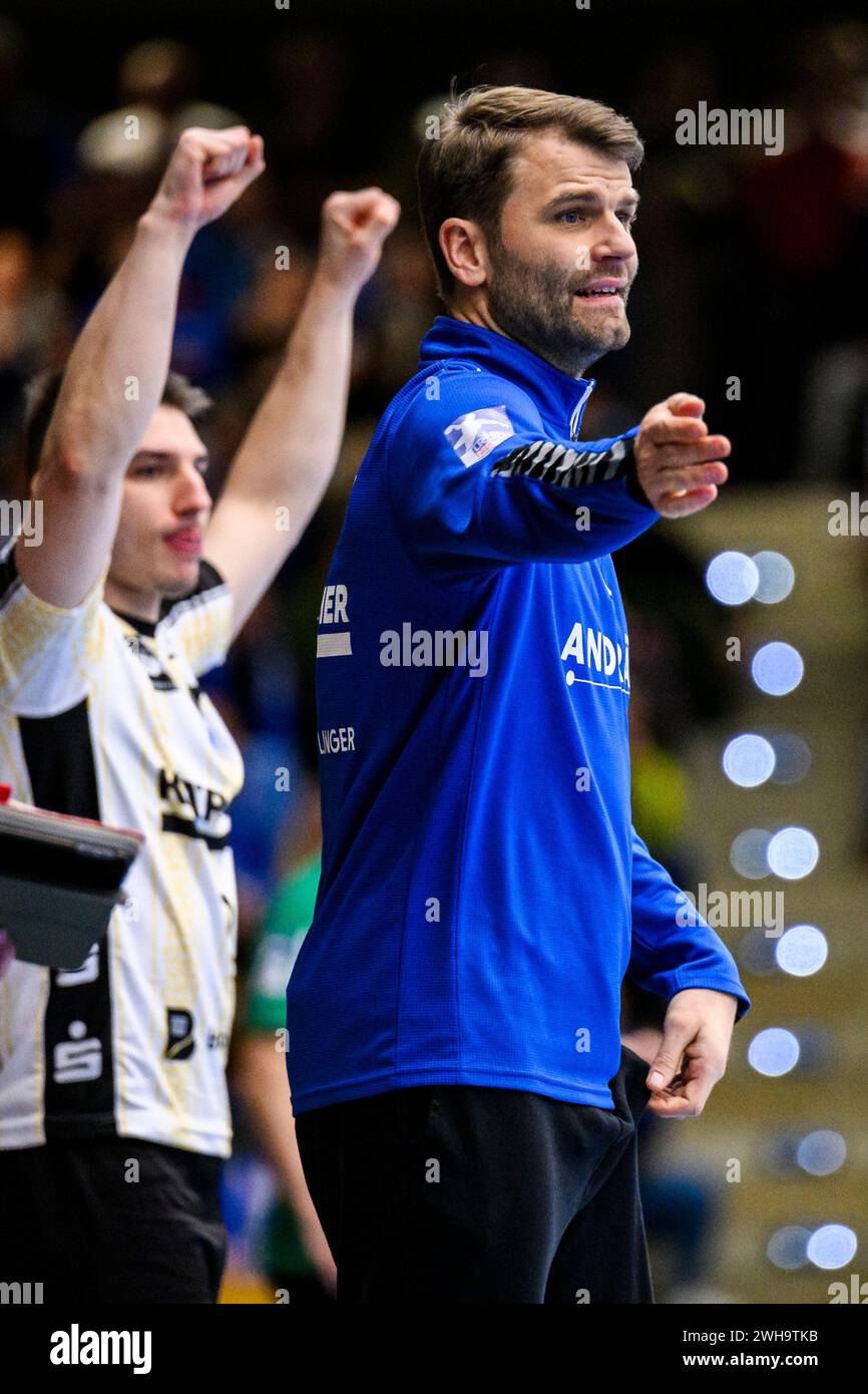 07 February 2024, Baden-Württemberg, Göppingen: Handball: 1st ...