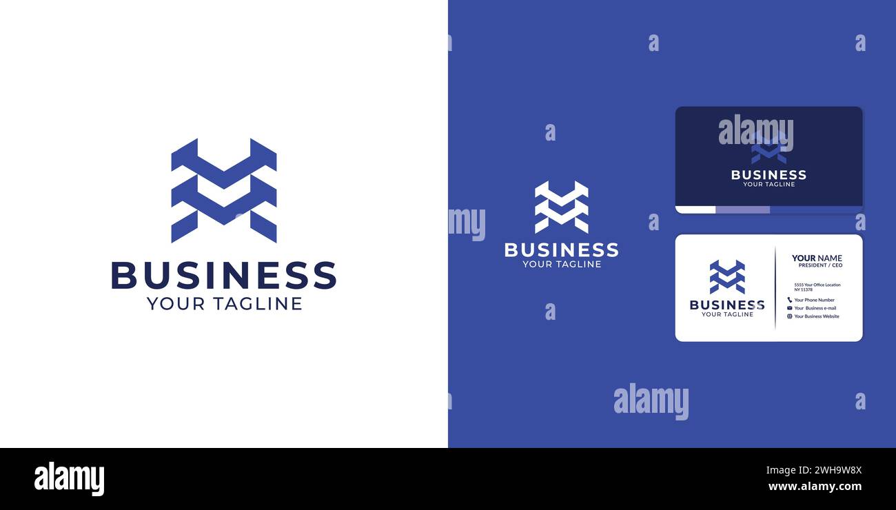 Abstract, Bold and Strong Letter M Logo Design Stock Vector Image & Art ...