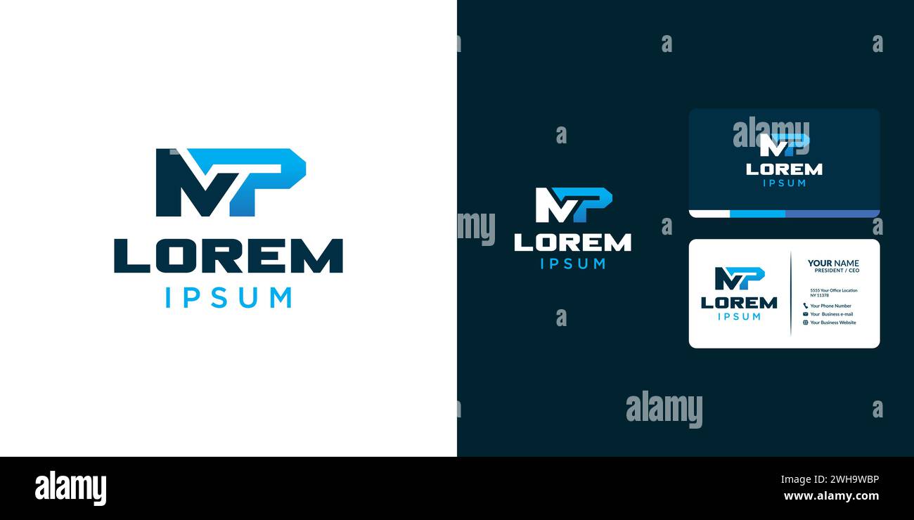 Strong monogram letter mp logo design Stock Vector Image & Art - Alamy