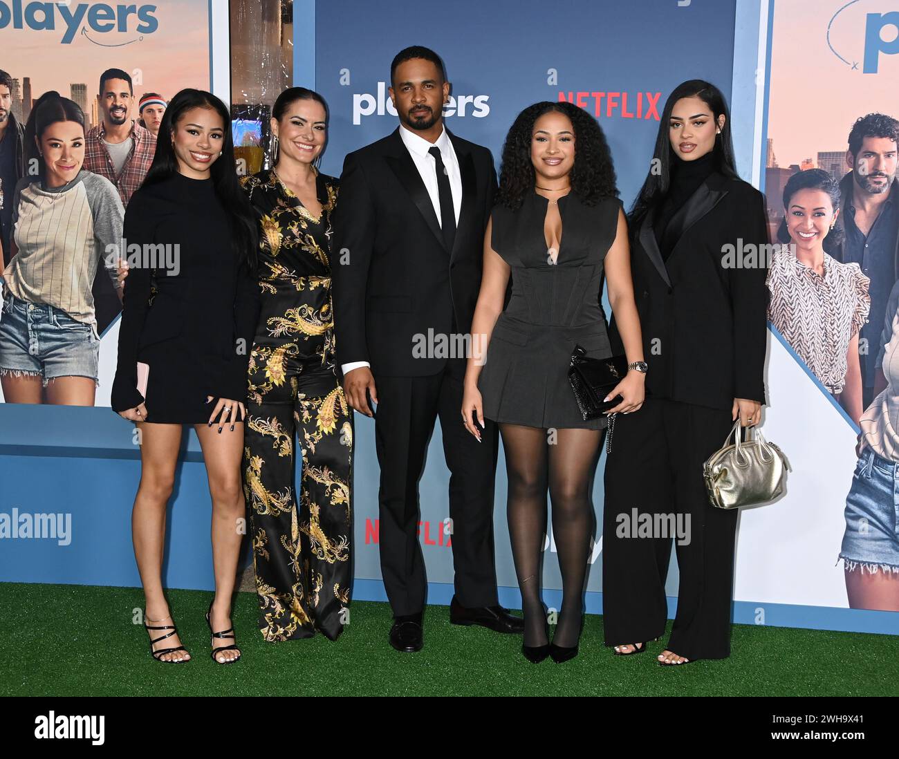 Hollywood, USA. 08th Feb, 2024. Aniya Wayans, Samara Saraiva, Damon Wayans Jr., Amara Wayans and ...