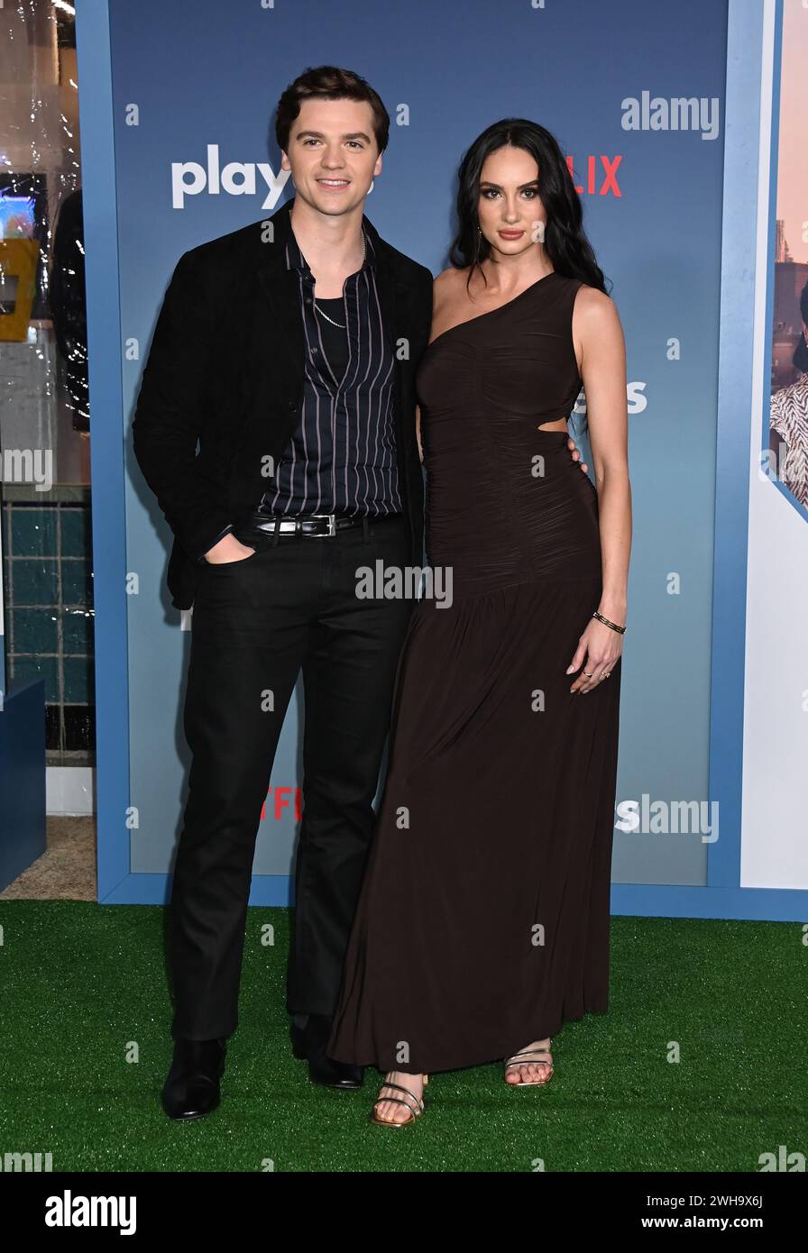 Hollywood, USA. 08th Feb, 2024. Joel Courtney and Mia Courtney arriving ...