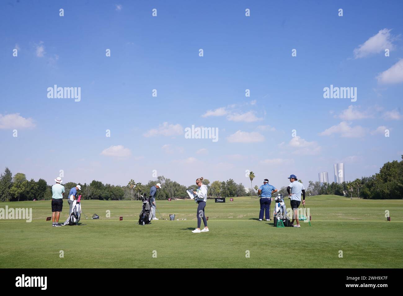 action at Commercial Bank Qatar Masters golf tournament in Doha on ...
