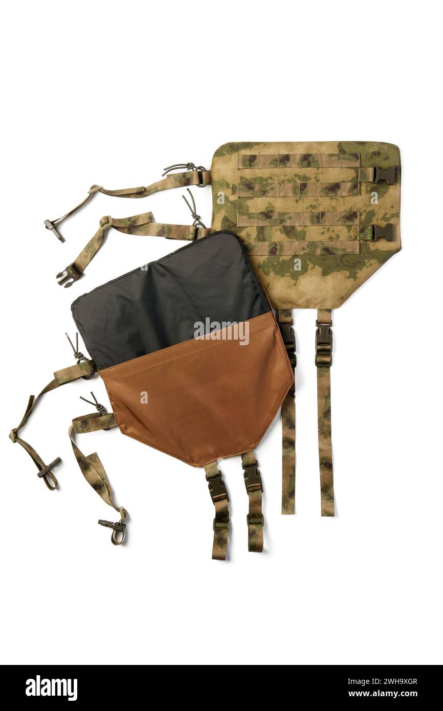 Camouflage bulletproof vest isolated on white background Stock Photo ...