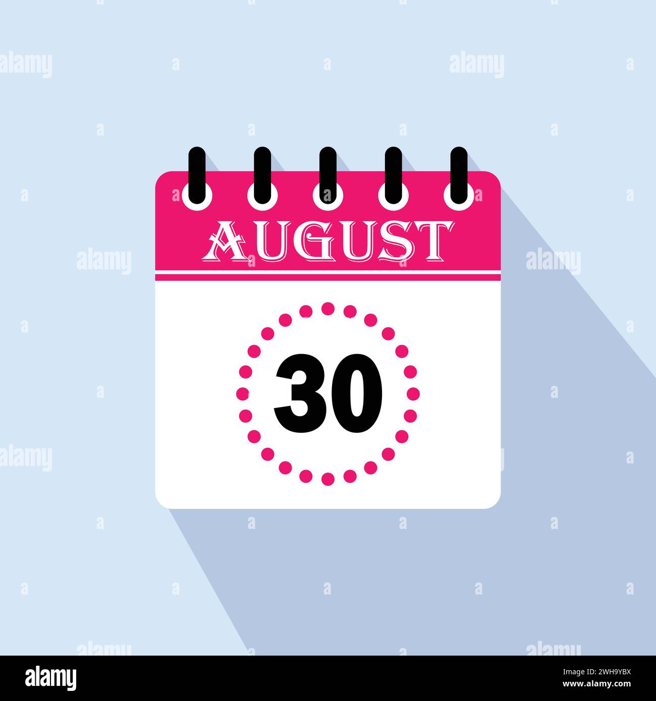 White calendar on table Stock Vector Images - Alamy
