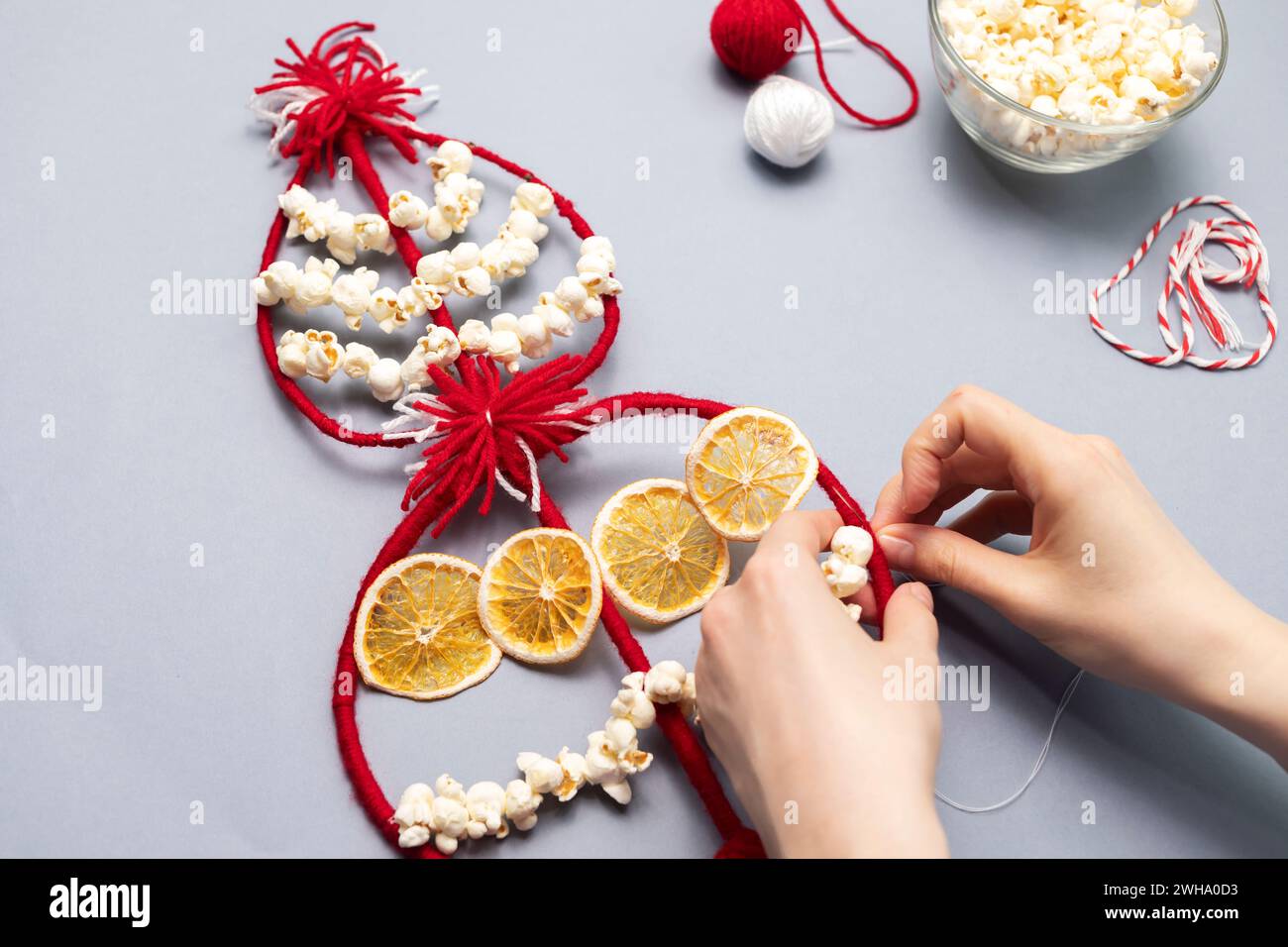 Female hands make Survakane, Survaknitsa, Survachka, Surva. Bulgarian ...