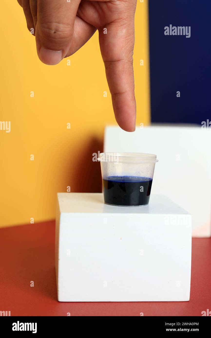 Celup Tinta Pemilu, Concept Indonesia Election Day. Inked Finger for ...