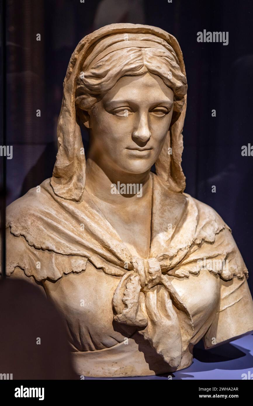 Anne Whitney, Harriet Martineau, 1882, plaster, Davis museum Stock ...
