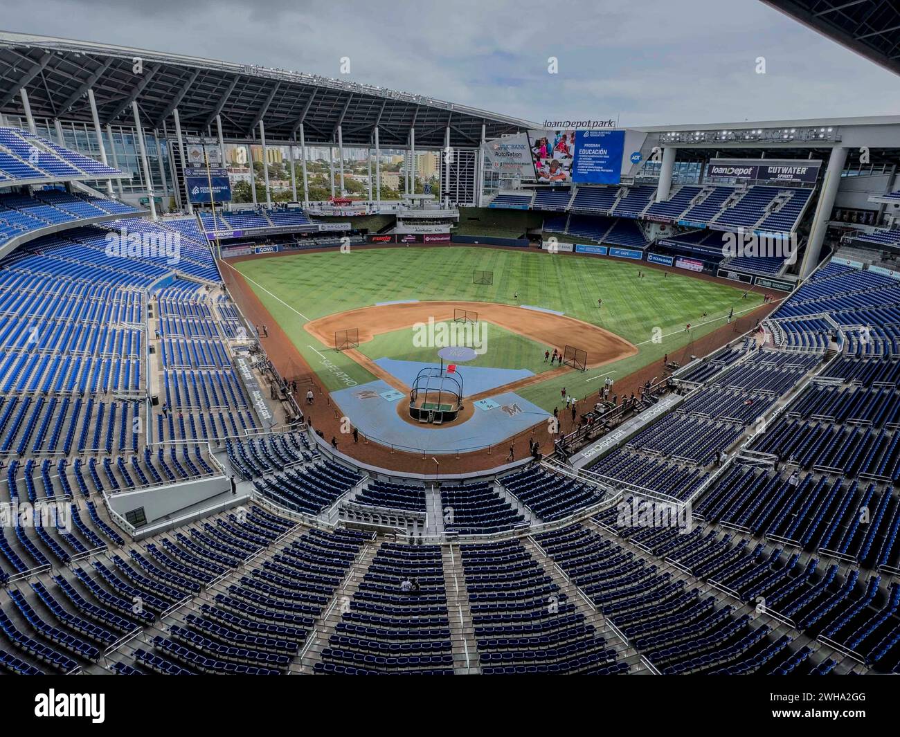 LoanDepot Park or Marlins Park baseball stadium in Little Havana 2024 ...